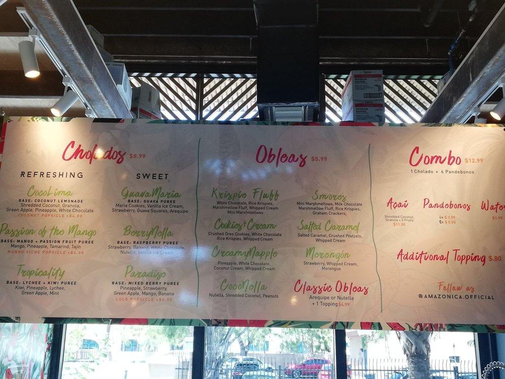 Carta del pub y bar Amazonica, Miami, NE 2nd Ave