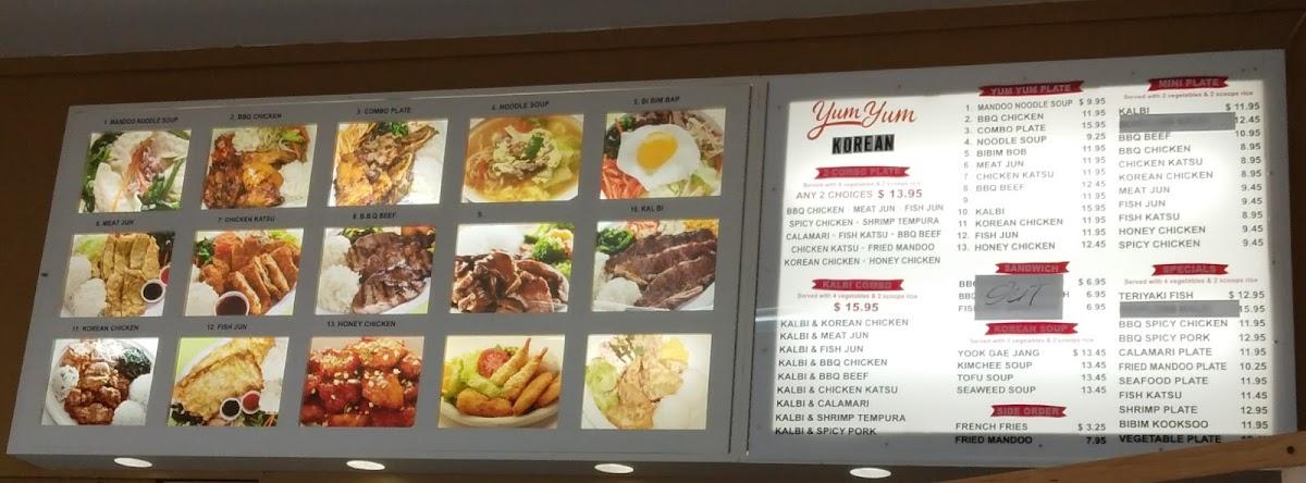 Carta del restaurante Arirang Korean Kitchen, Hilo