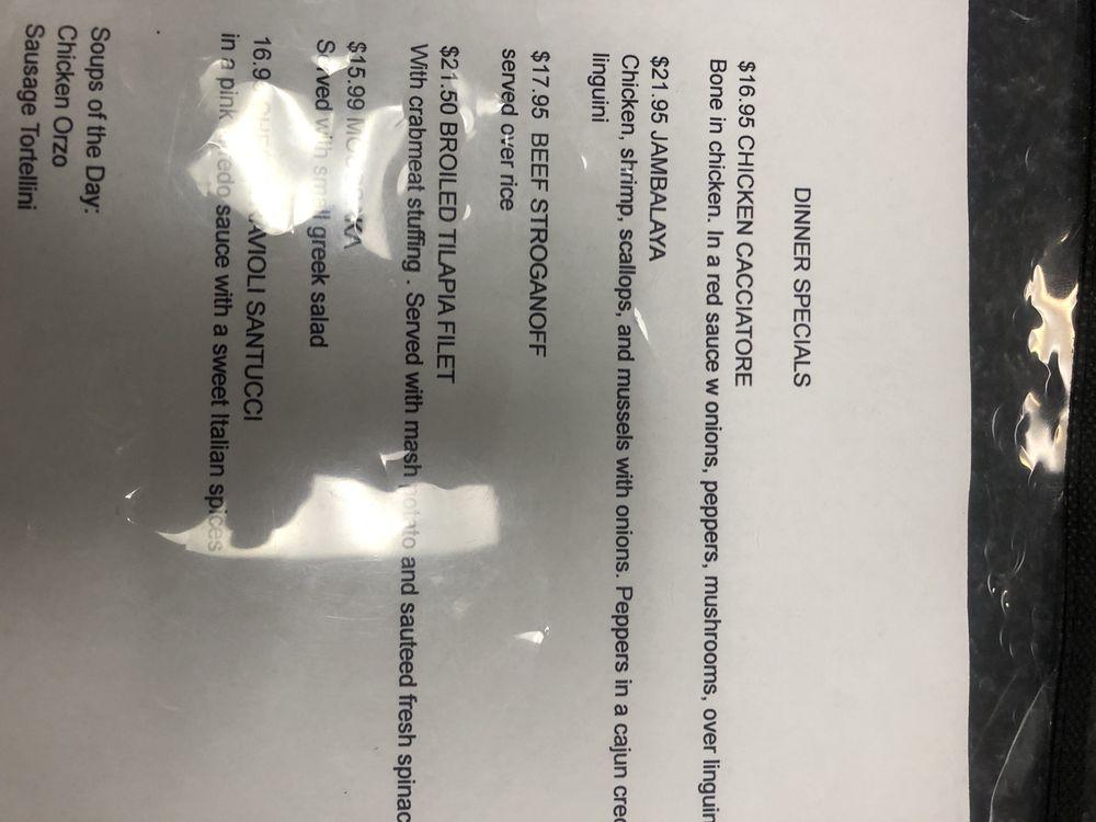 Menu at Galaxy Diner restaurant, Stuart