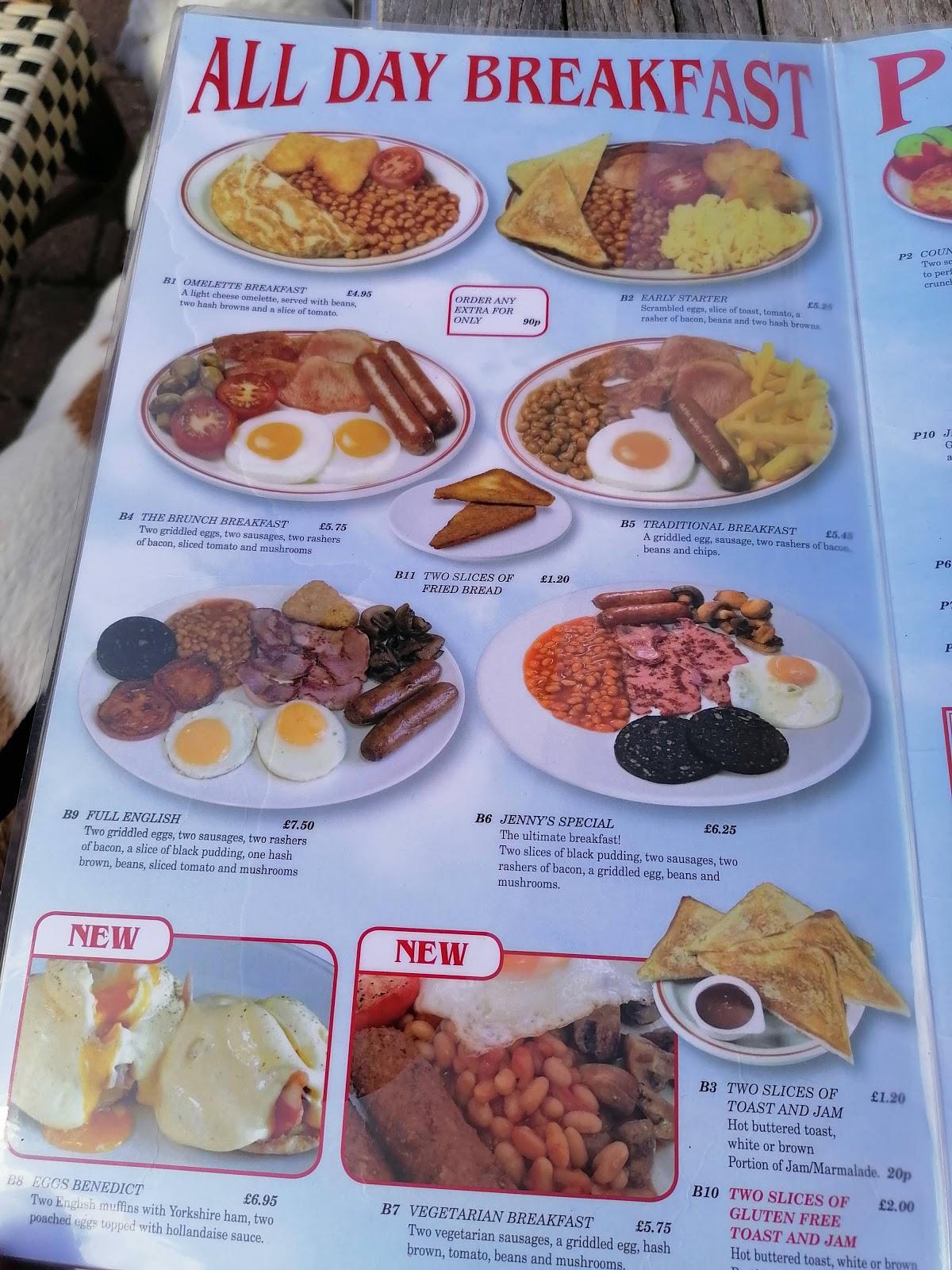 Menu at Jenny's Restaurants - Clevedon, Clevedon