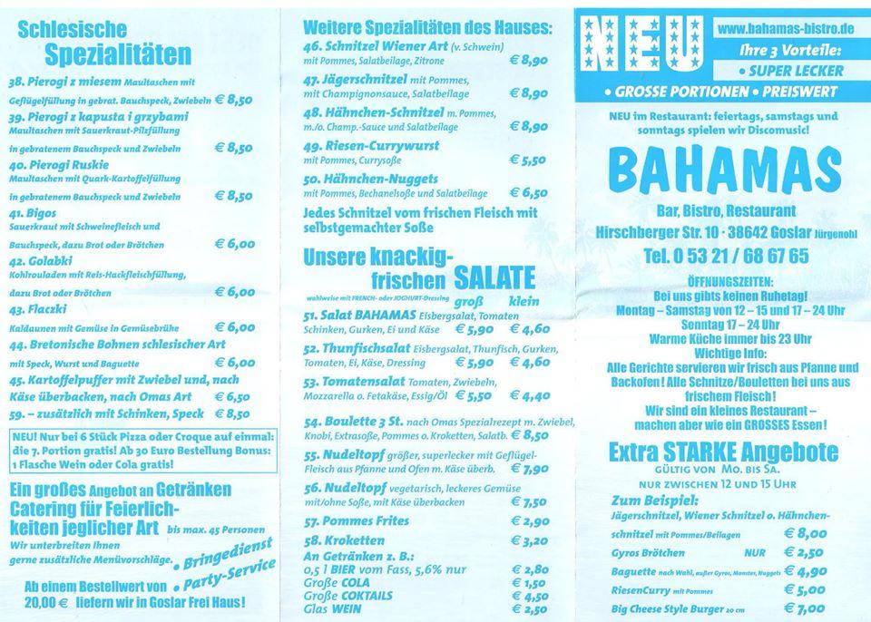 Carta de Bahamas Club, Goslar