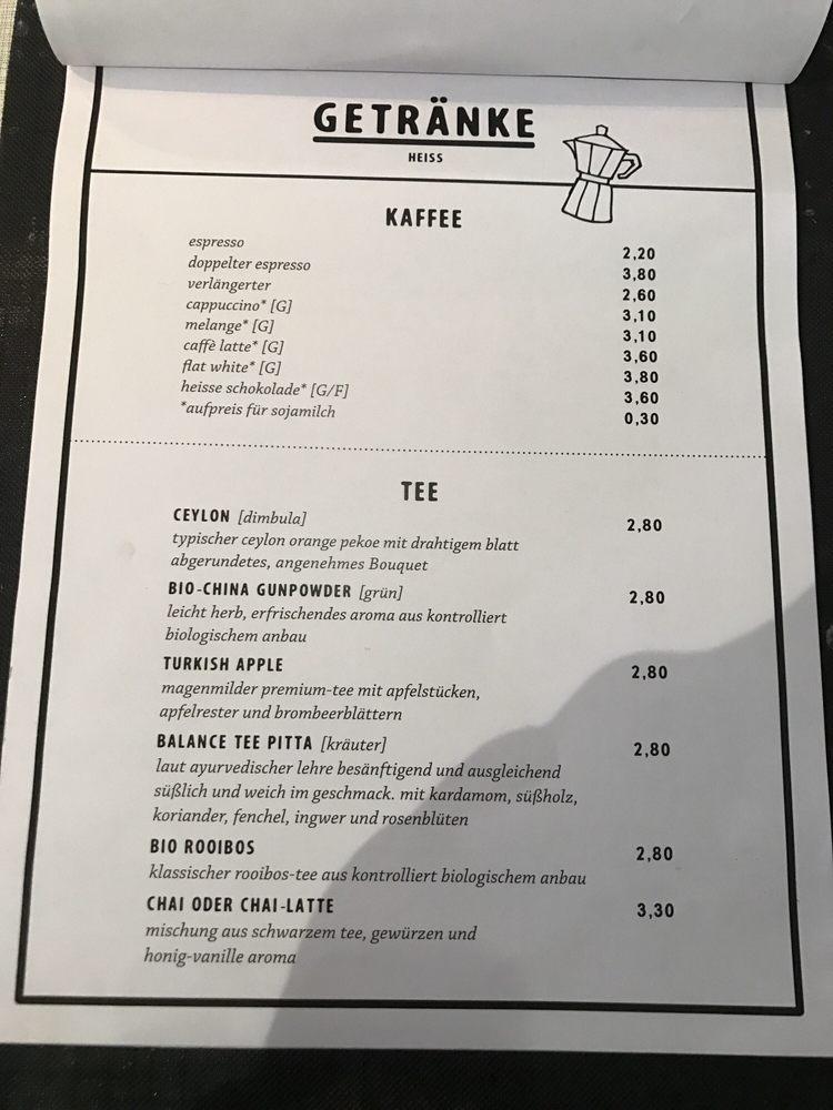Speisekarte von Burggasse 24 Cafe, Wien