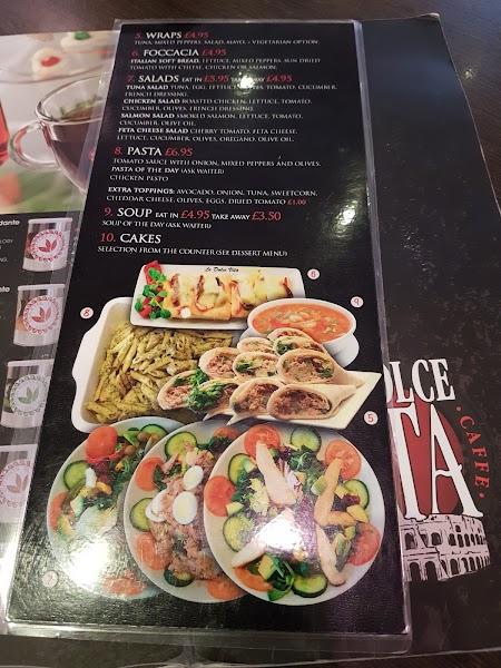 Menu at Caffe Pascucci cafe, Pinner, 385 Uxbridge Rd