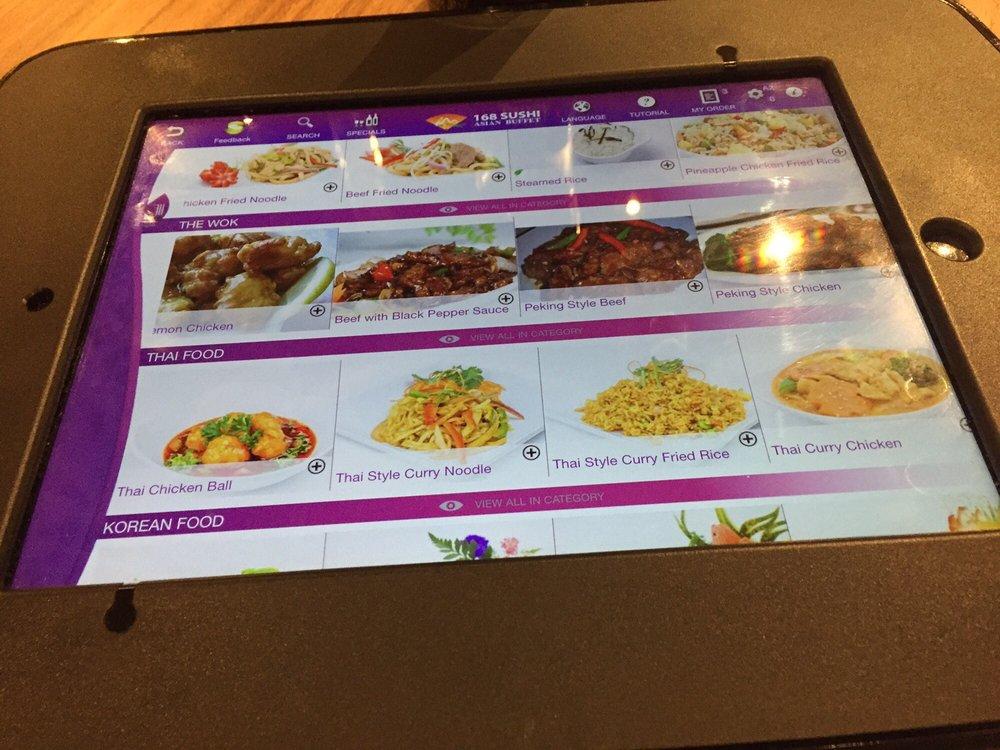 Menu at 168 Sushi Asian Buffet Bar, London, Dearness Dr