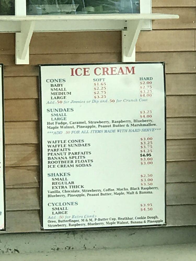 Menu at Fast Eddies restaurant, Winthrop