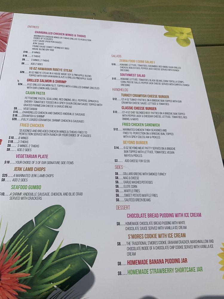 Menu at Lost & Found pub & bar, Houston
