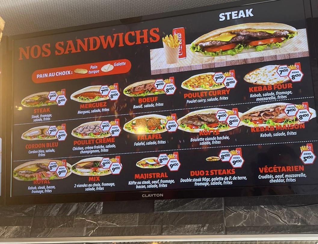 Carta de Bu Restaurant Artemis Kebab Tacos Burger, Bû