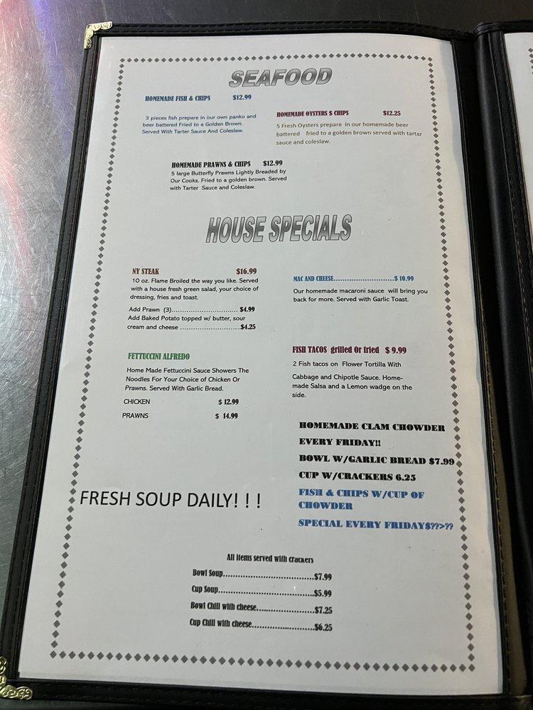 Menu at Uncle Mo's Bar and Grill, Renton