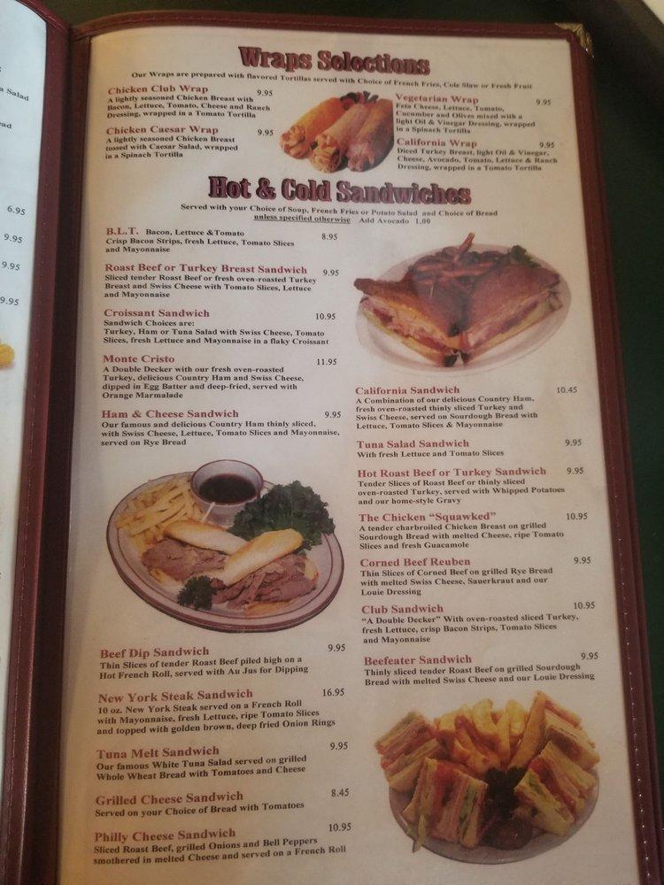 Carta de Primrose Restaurant, Seal Beach