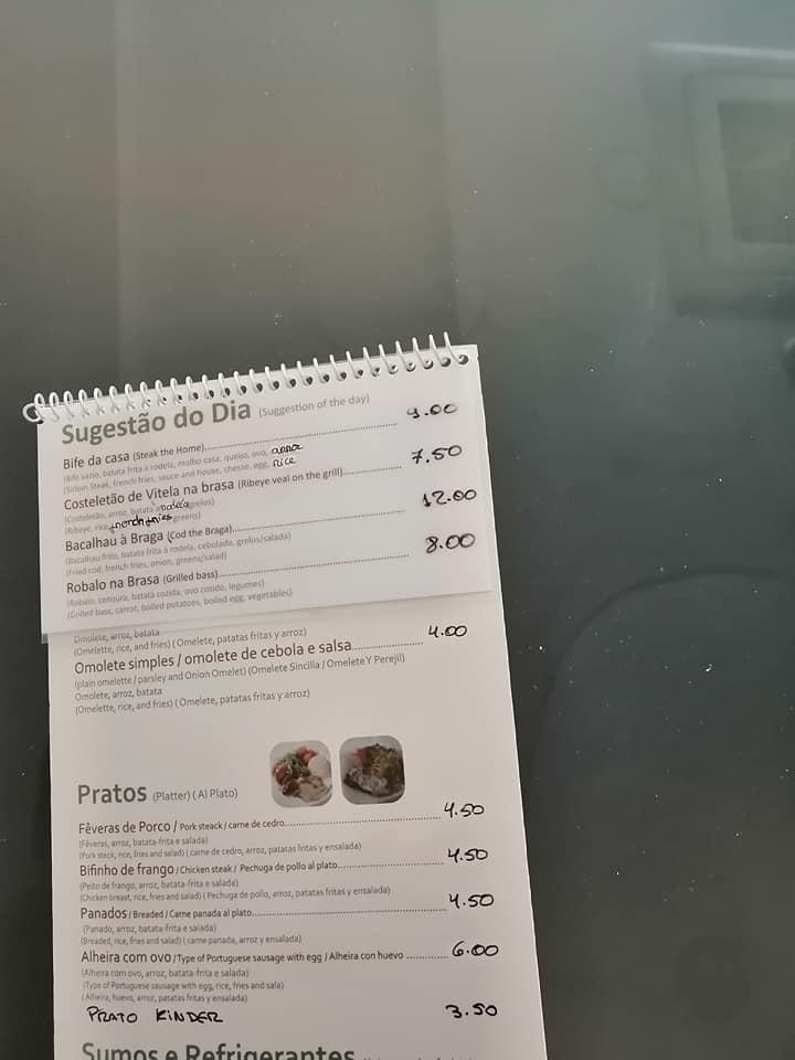Menu at Taberna Pur'Acaso pub & bar, Braga