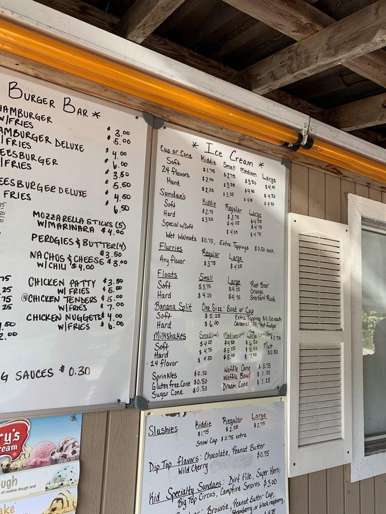 Menu at Sugar Lips, Johnson City