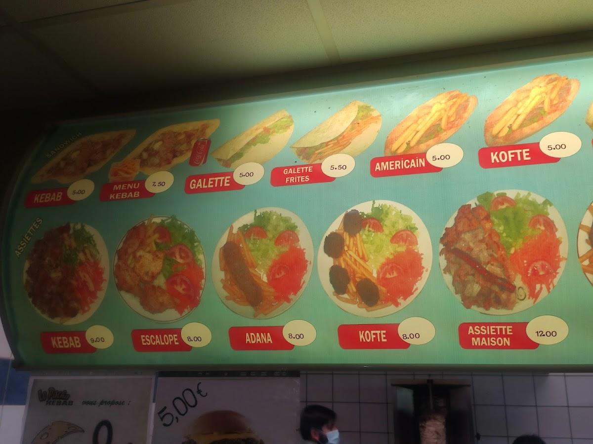 Menu au Restaurant Marmara Kebab, Hauteville-Lompnes