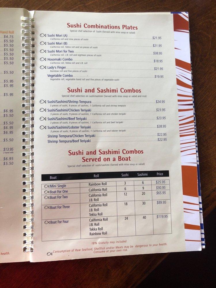 Menu at Sushi Thai Too restaurant, Naples, Airport-Pulling Rd