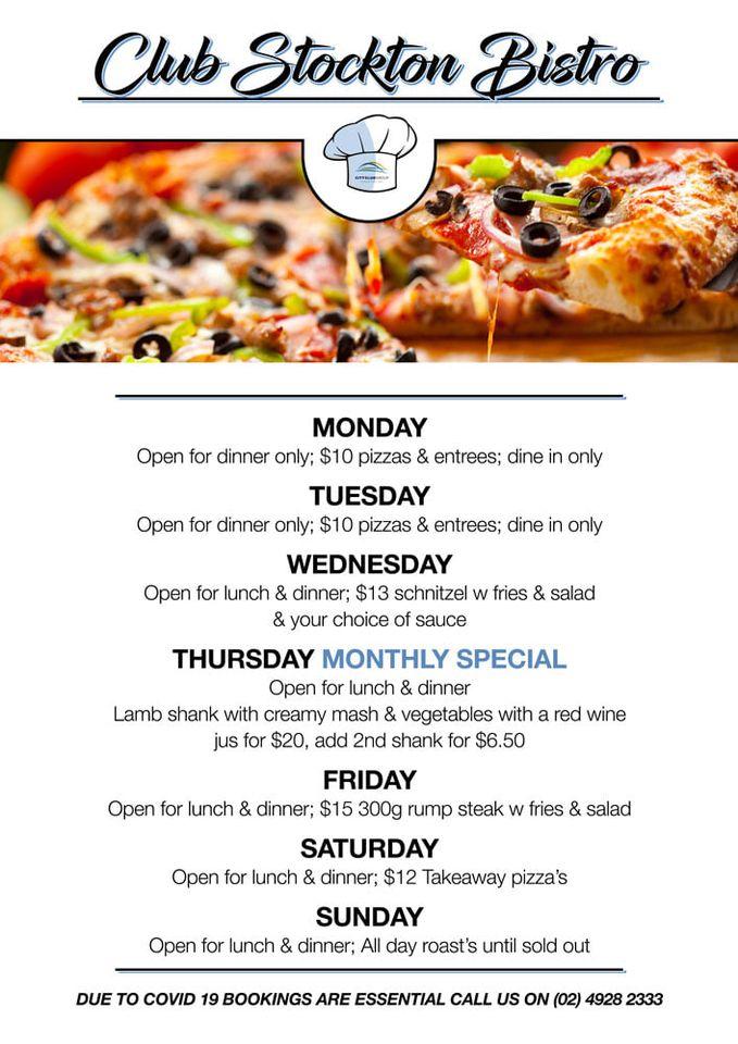 Menu at 3 Sicilians Ristorante @Club Stockton, Stockton