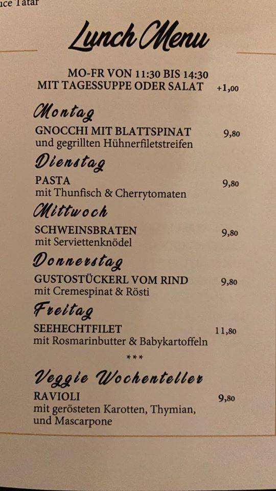 Speisekarte von CAFE WORTNER, Wien