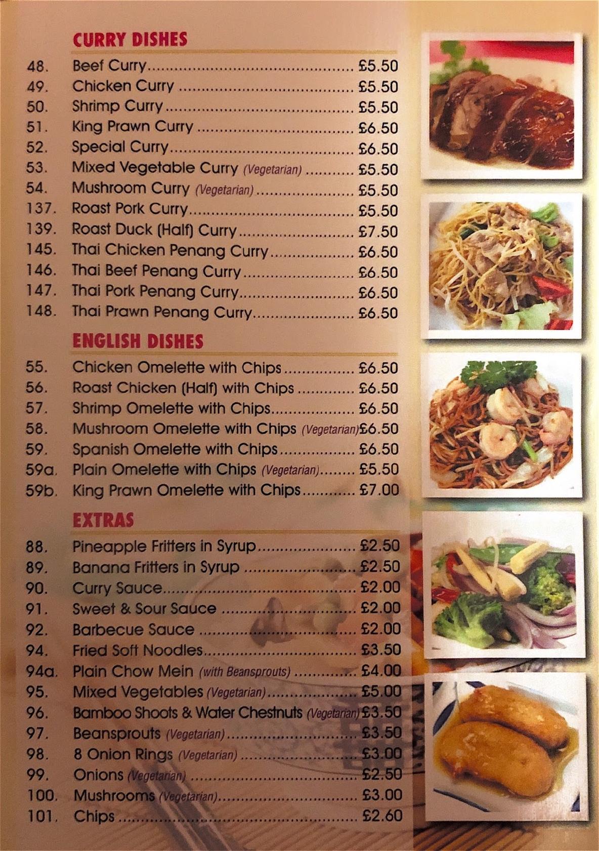 Menu at Millennium House fast food, Ilfracombe