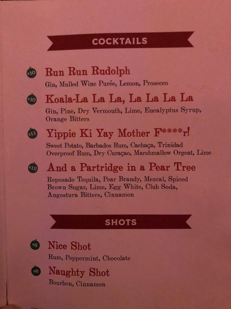 Menu at Madrina's pub & bar, Gainesville