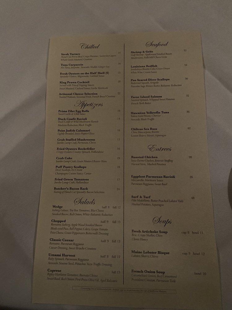 Menu at Porch and Parlor pub & bar, Memphis