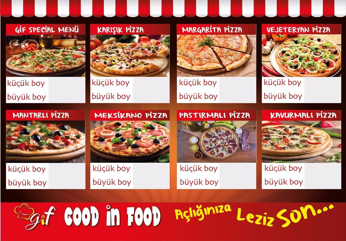 Menu at GİF Good in Food, Talas