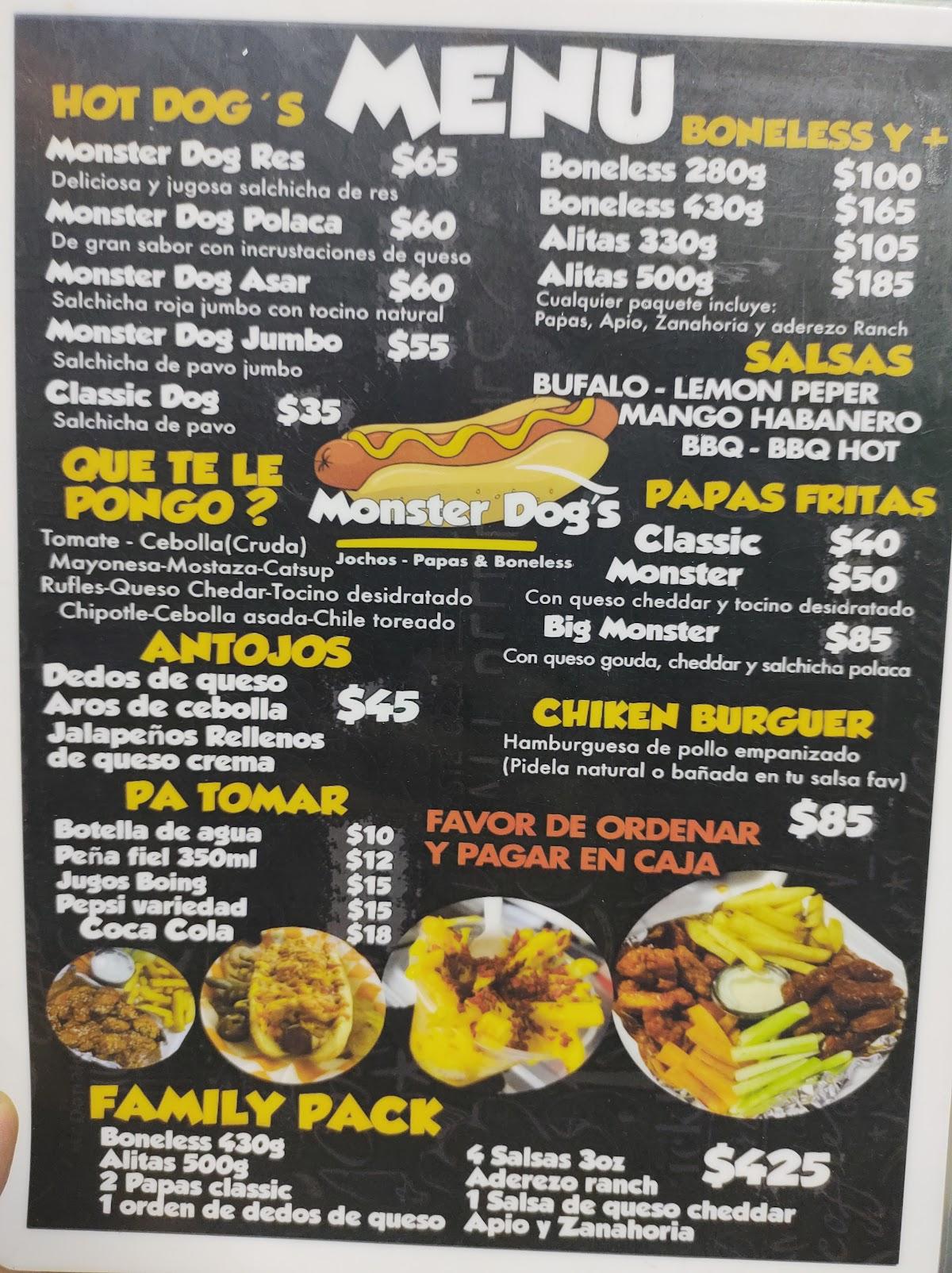Carta del restaurante Elotes El Don Roasted Corn, Guadalupe