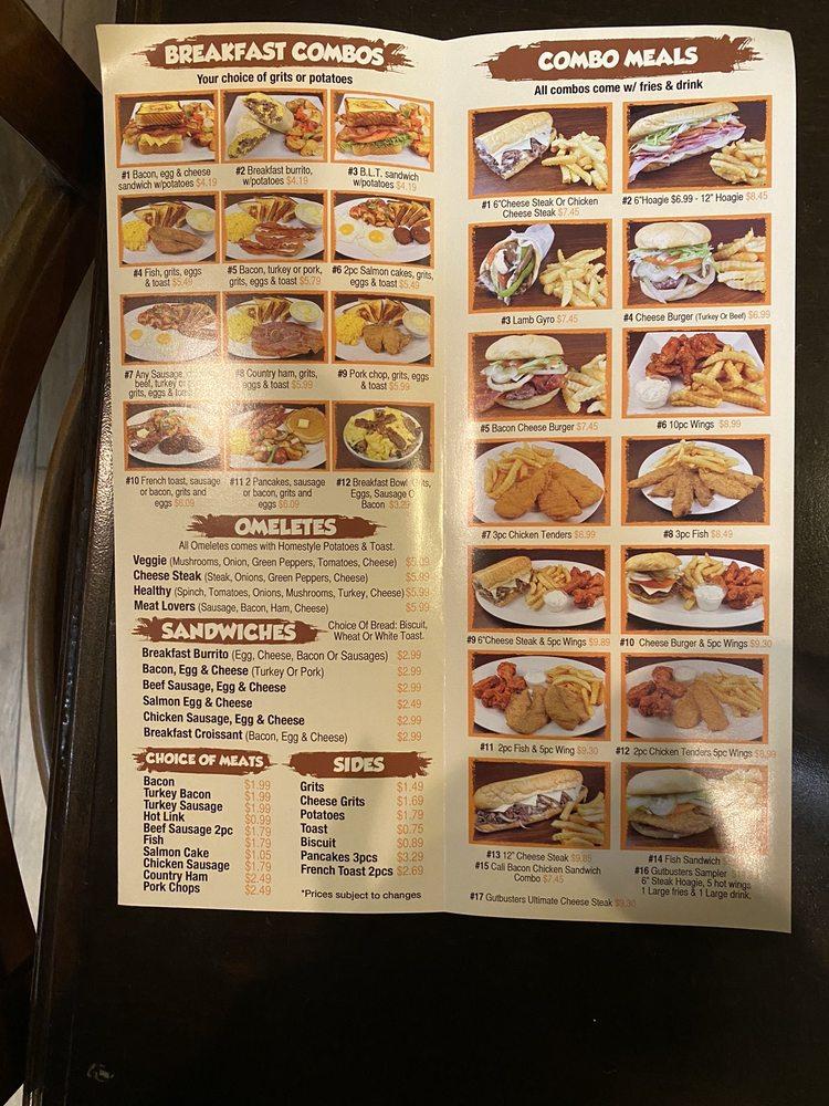 Menu at Gut Busters Cascade restaurant, Atlanta, Cascade Rd