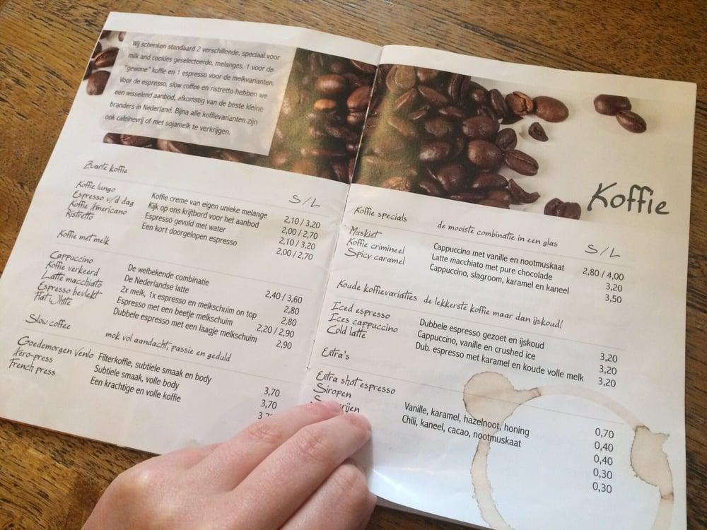 Menu at Milk and Cookies, Venlo
