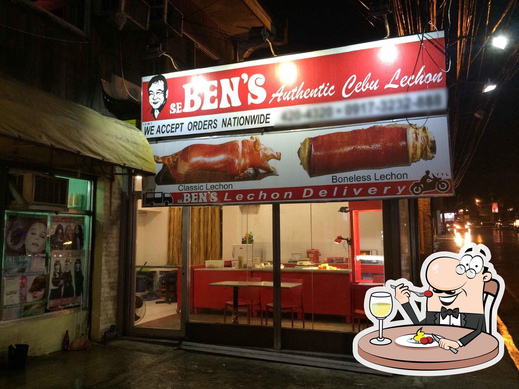 Seben's Authentic Cebu Lechon, Mandaue City - Restaurant menu