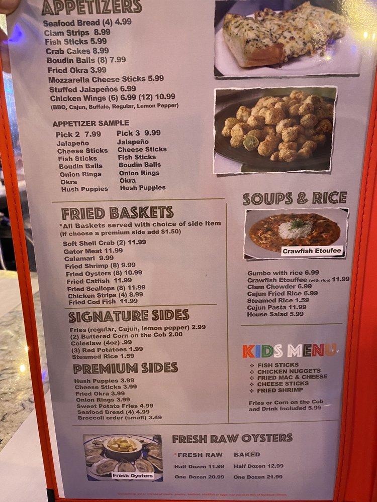 Menu at Storming Crab Mckinney restaurant, McKinney