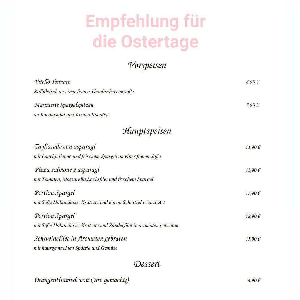 Menu at Castello Restaurant Pizzeria Catering, Bötzingen