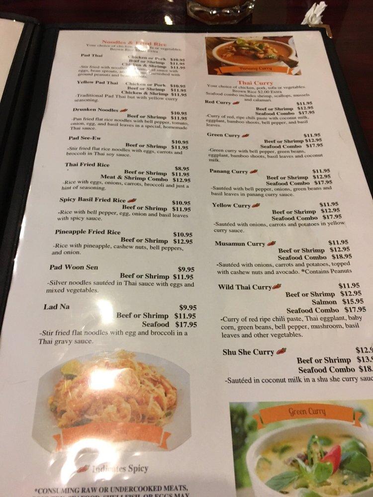 Menu at Thai Mango - Hiram desserts, Hiram