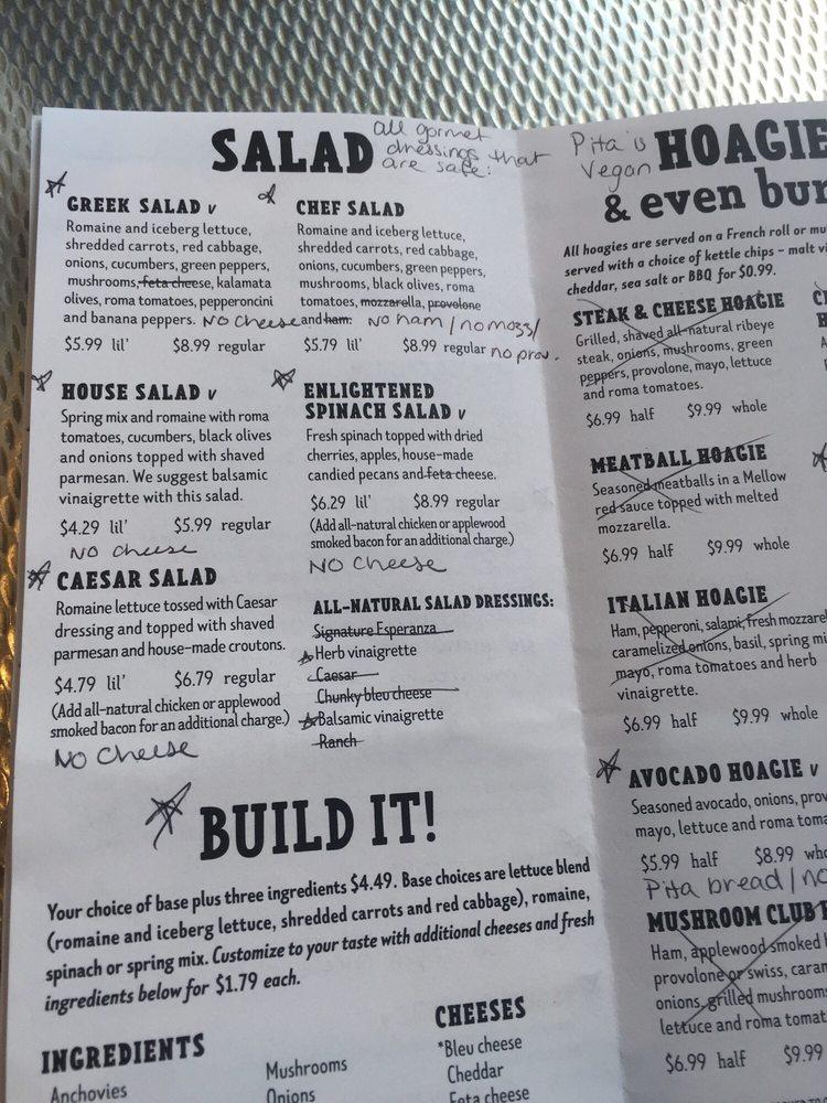 Menu at Mellow Mushroom Mount Dora pub & bar, Eustis, US-441
