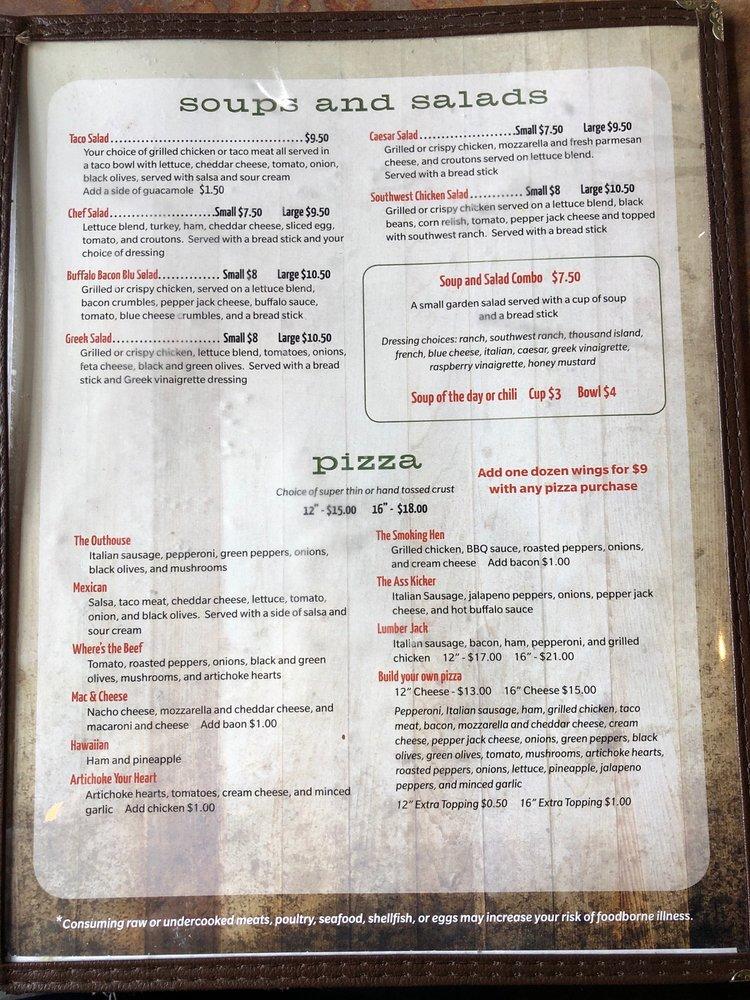 Menu at The Outpost pub & bar, Sherwood