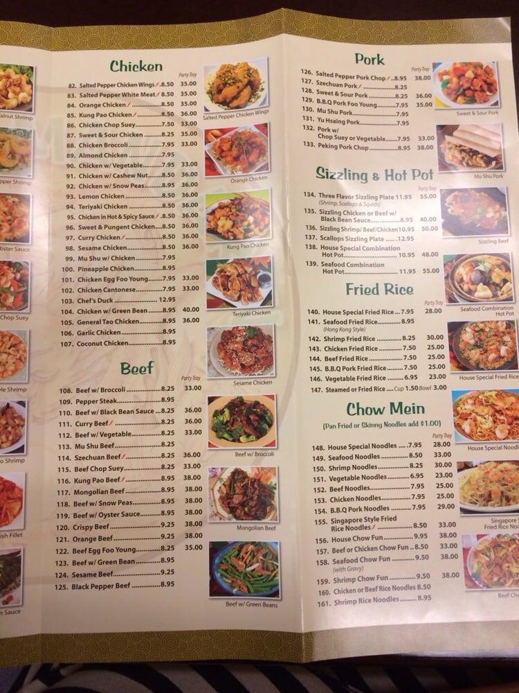 Menu at Golden Mandarin restaurant, Chula Vista