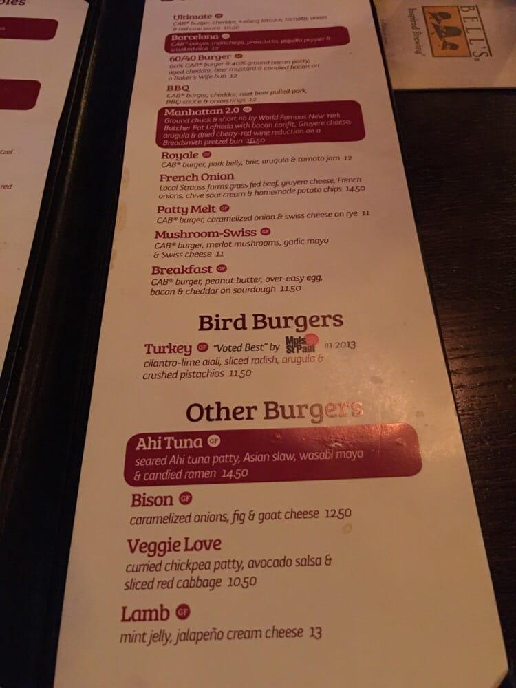 Menu at Red Cow St. Paul pub & bar, Saint Paul, 393 Selby Ave