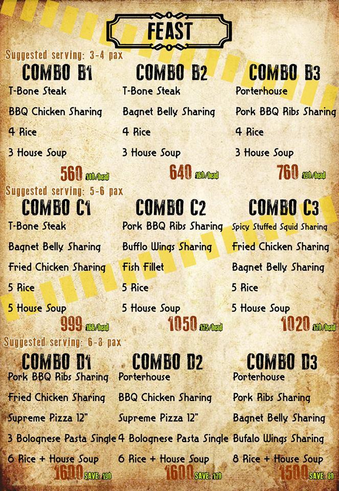Menu at Road Trip Kitchen And Cafe, Baguio
