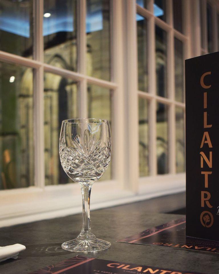 Menu at Cilantro restaurant, Hexham