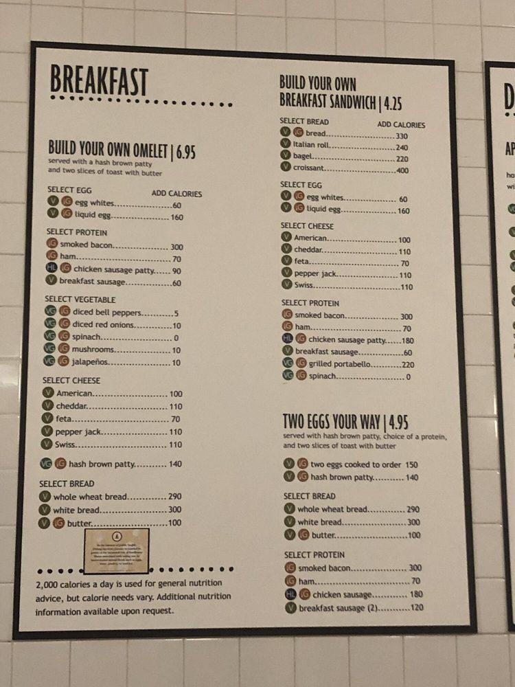 Menu at Tiffin Café at International House cafe, Chicago