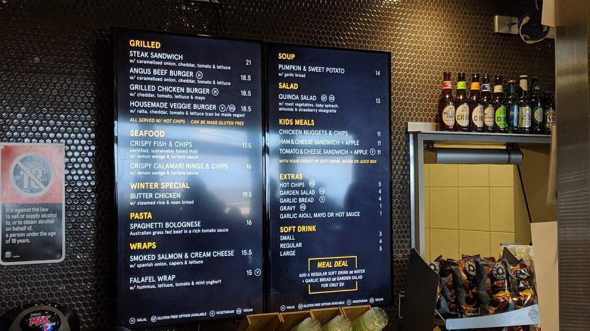 Menu at EATS270 restaurant, Katoomba
