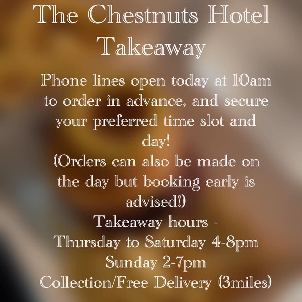Menu at Chestnuts Restaurant & Hotel, Ayr