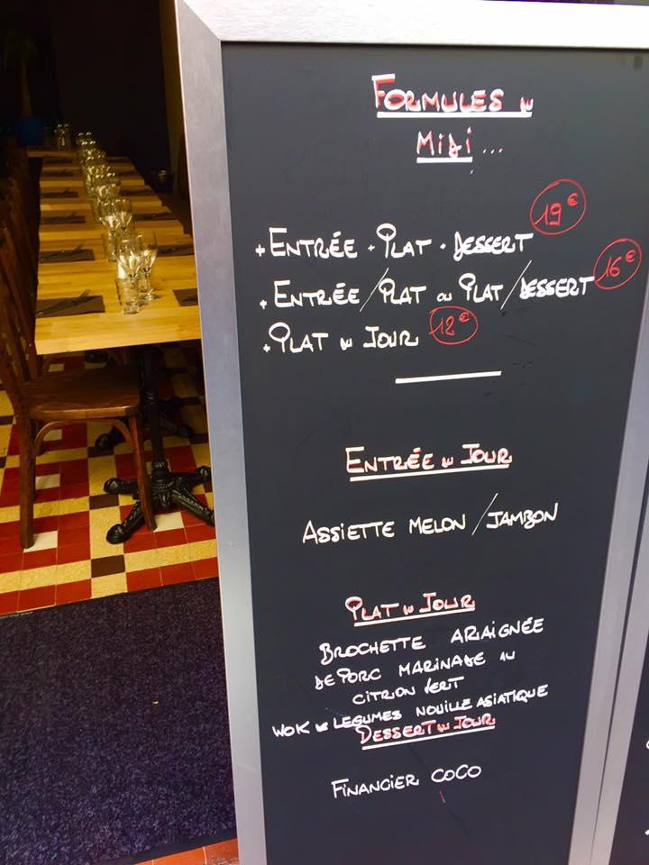 Menu at Le Restaurant, Toulouse