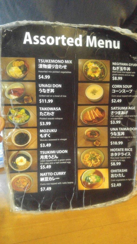 Menu at Manpuku Modern Japanese Eatery restaurant, Toronto