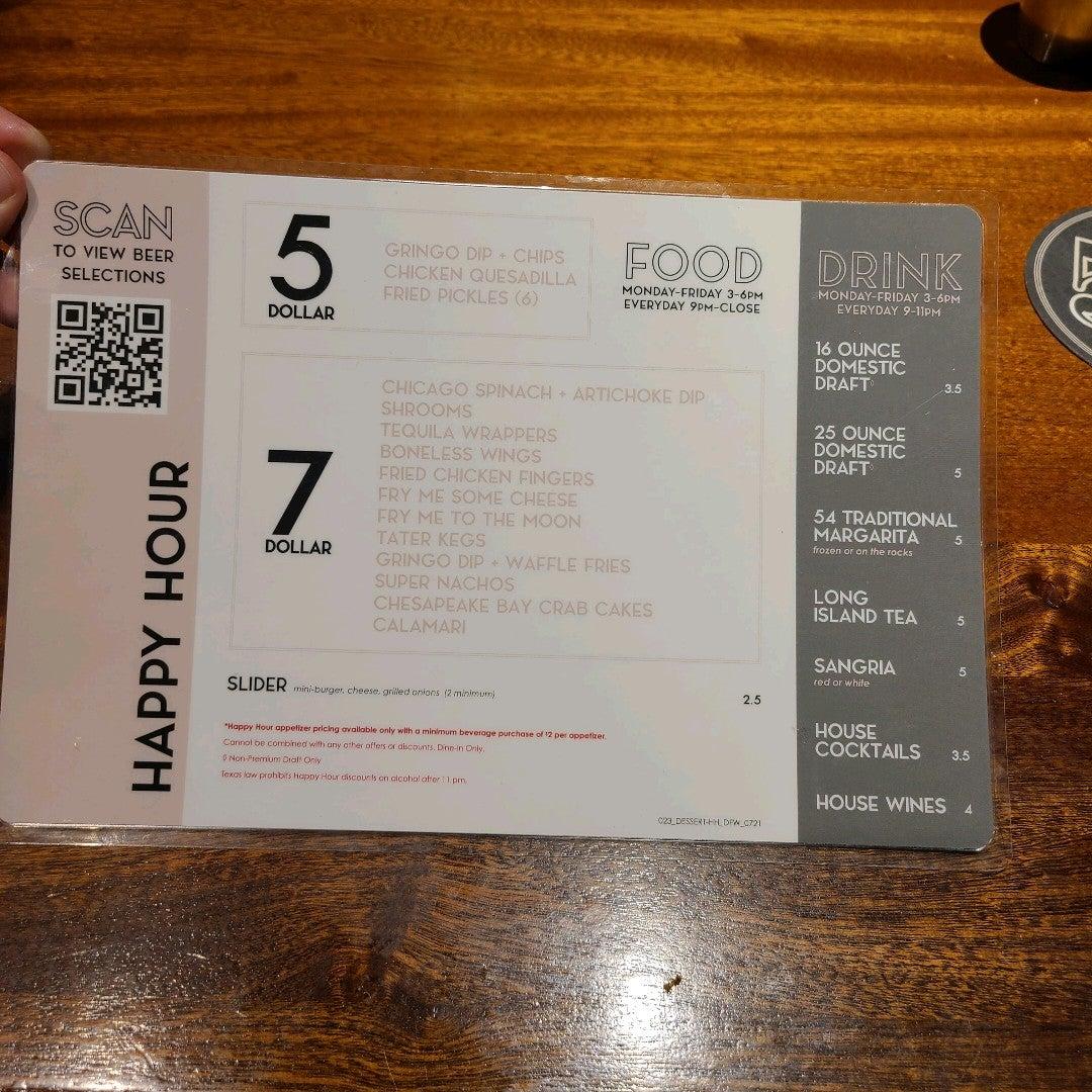 Menu at 54th Street Restaurant & Drafthouse - McKinney, McKinney