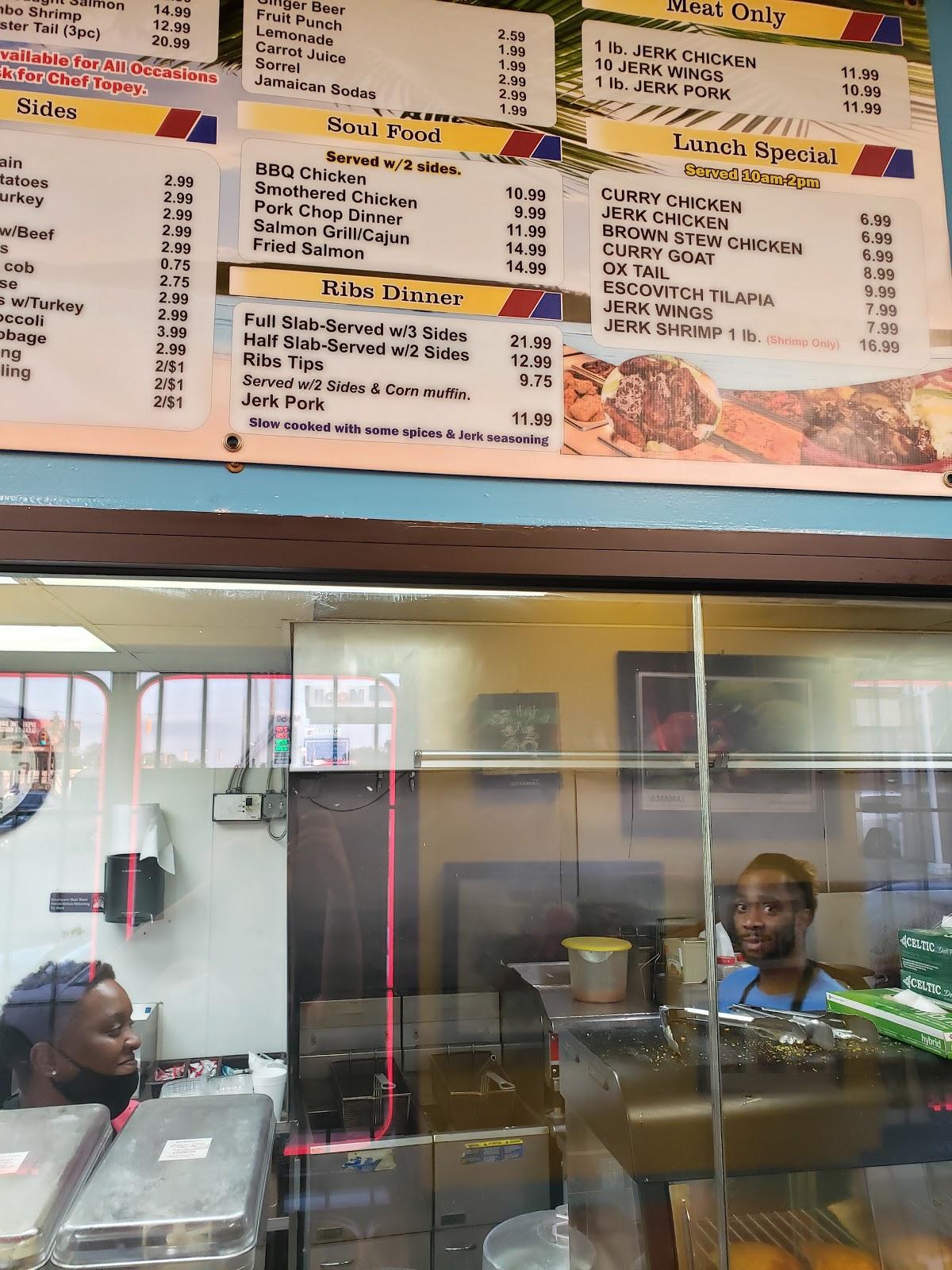 Menu at Island Spice Caribbean Restaurant, Detroit