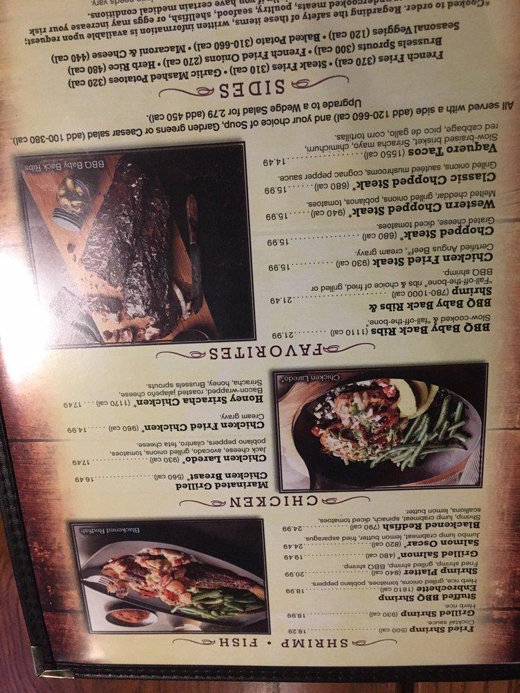 Menu at Saltgrass Steak House steakhouse, Hoover, John Hawkins Pkwy
