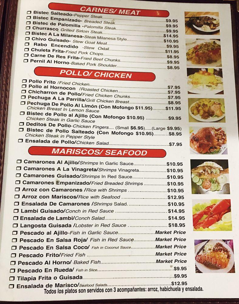 Menu at Mofongo House Restaurant, Pembroke Pines, Pembroke Rd