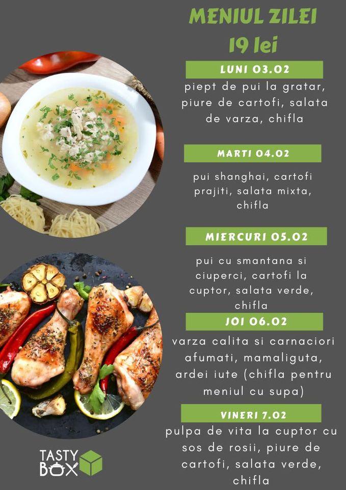 Menu at TASTY Box sector 1 Comanda Mancare Online Livrare mancare rapid ...