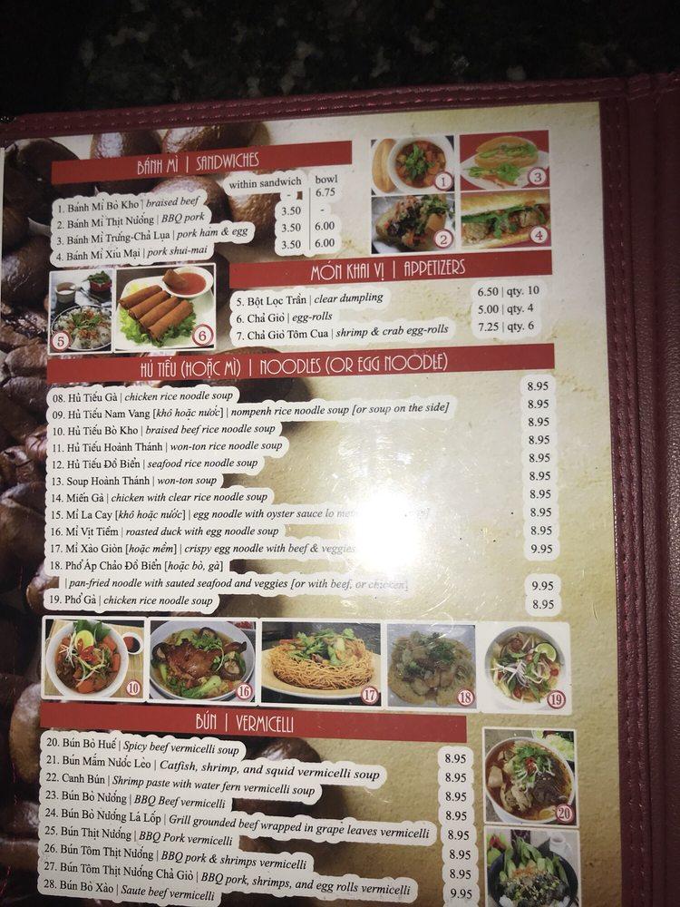 Menu at Wonder Cafe, Sacramento