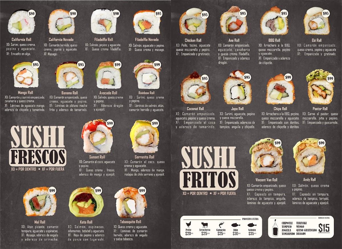 Carta del restaurante Bagels & Sushi, Chilpancingo del los Bravo