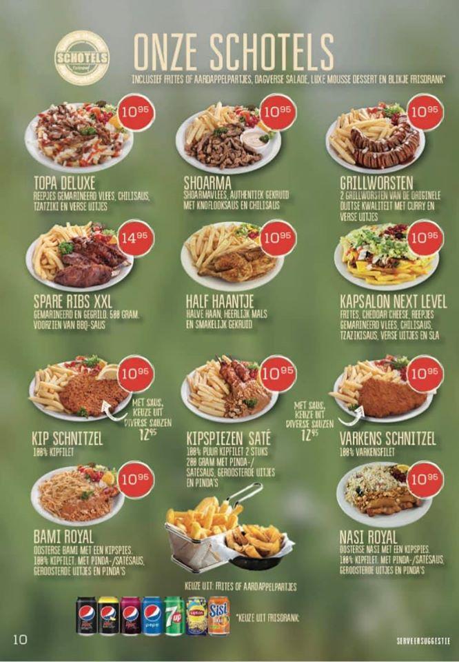 Menu at Snackpoint Dolly Dimple, Haulerwijk