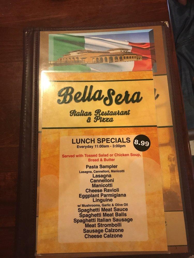 Menu at Bella Sera of Boerne pizzeria, Boerne